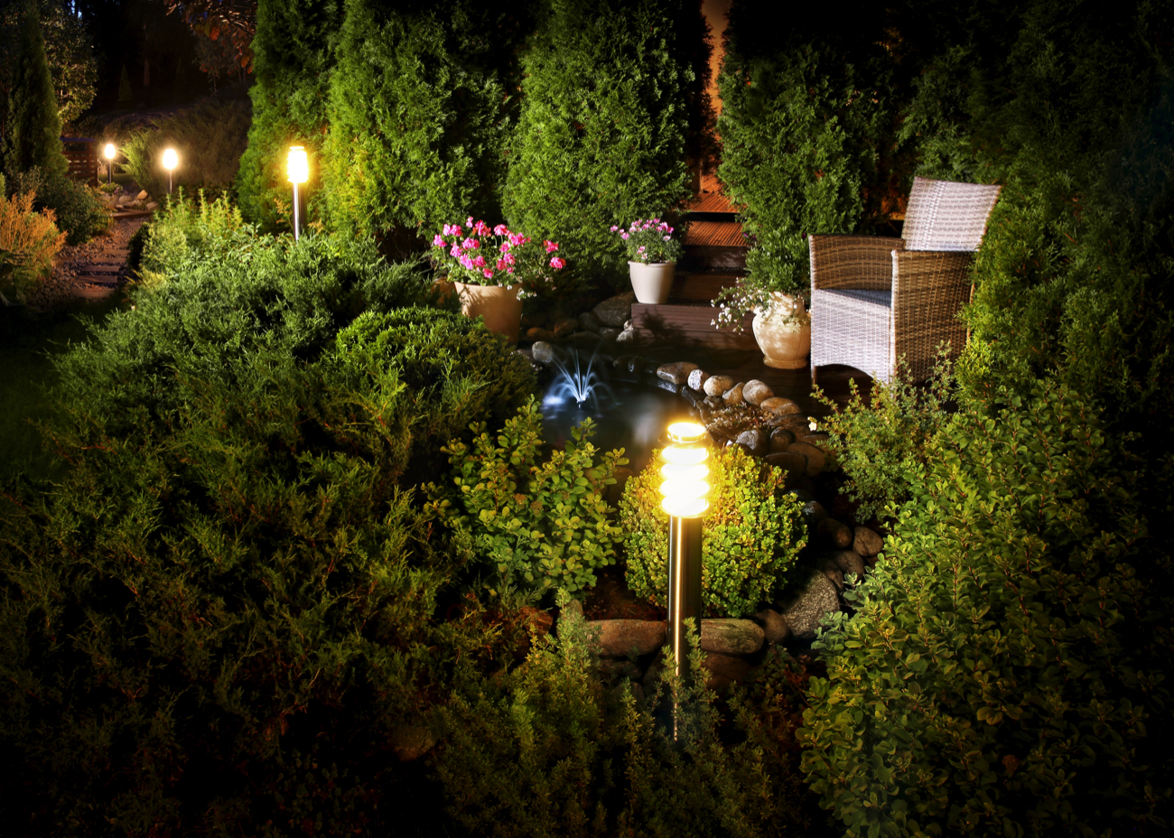 Why Your Landscape Could Use Outdoor Lighting - Albaugh & Sons